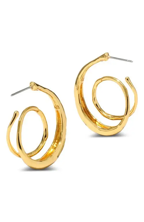 Alexis Bittar Molten Spiral Hoop Earrings