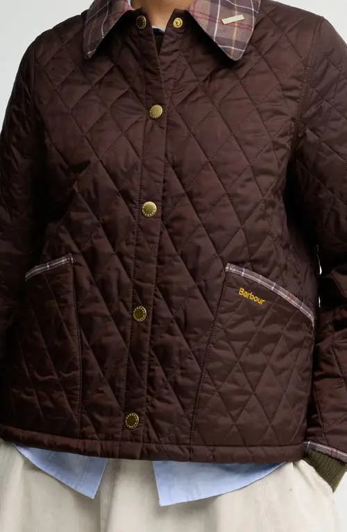 Barbour Quilted Jacket With Pointed Collar