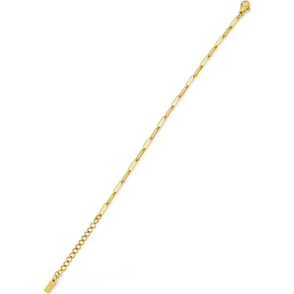 ATOLEA Cozumel Paperclip Chain Bracelet - Gold