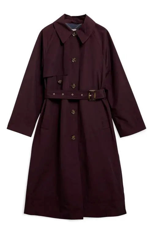 Barbour Antonella Showerproof Belted Coat - Fig/shadow Classic
