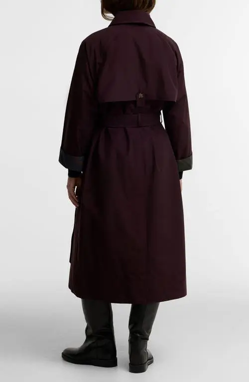 Barbour Belted Showerproof Trench Coat - Fig/shadow Classic