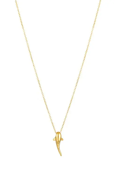 ATOLEA Shark Necklace - Gold