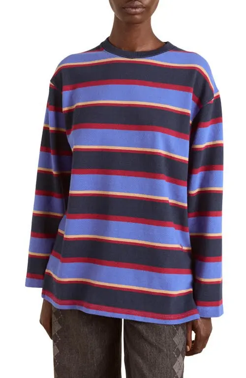 DAMSON MADDER Ali Striped Long Sleeve T-shirt - Multi