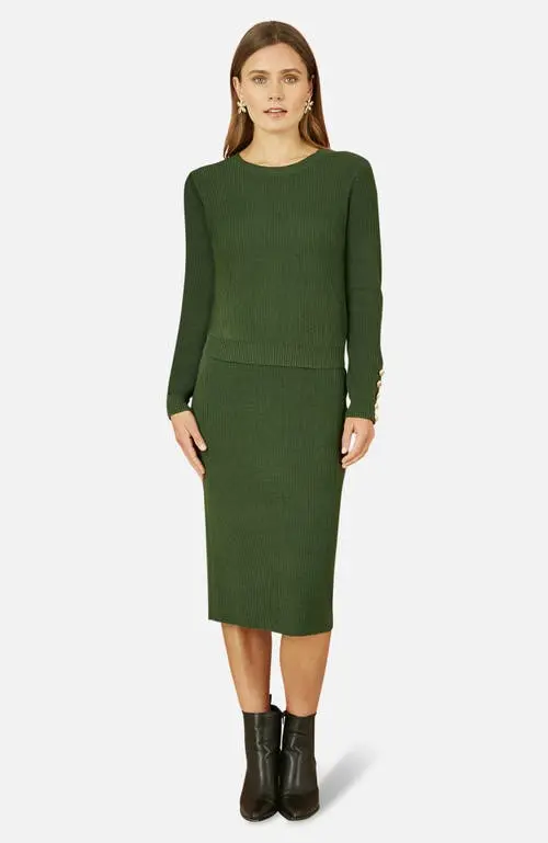 YUMI Sleeve Button Detail Jumper