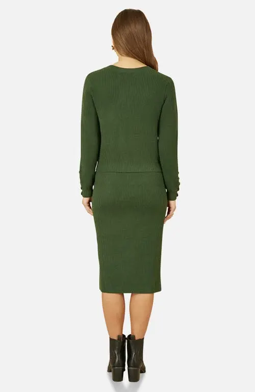 YUMI Sleeve Button Detail Jumper