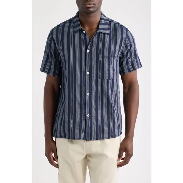 RHYTHM Harbor Stripe Button-up Shirt
