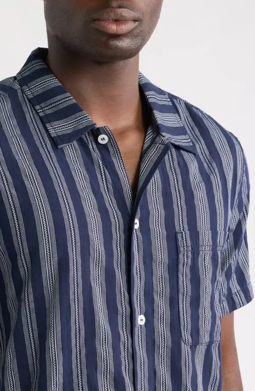 RHYTHM Harbor Stripe Button-up Shirt