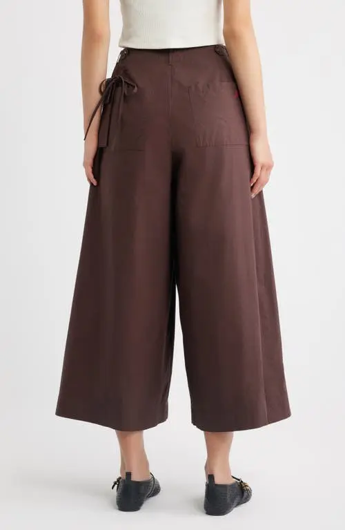 DAMSON MADDER Tatiana Drawstring Wide Leg Culottes