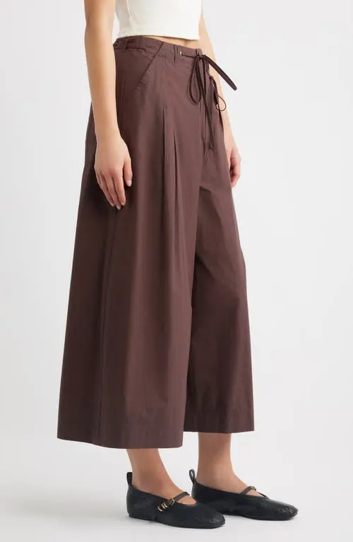 DAMSON MADDER Tatiana Drawstring Wide Leg Culottes