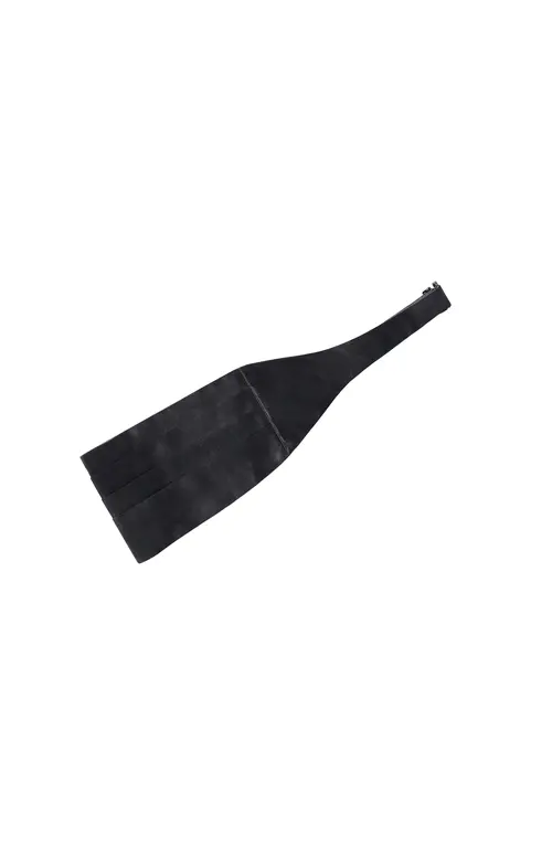 Brunello Cucinelli Silk And Cotton Satin Cummerbund - Anthracite