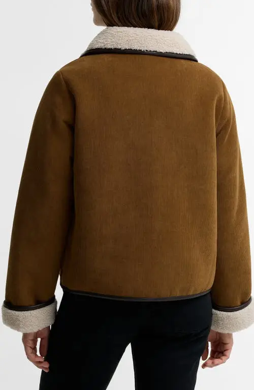 Barbour Penny Corduroy Jacket With Faux Shearling Trim