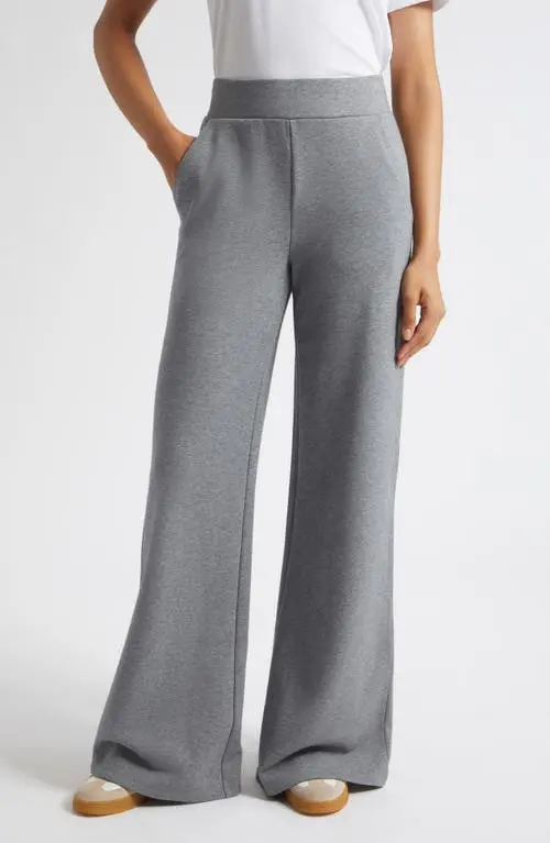 Veronica Beard Saunder Wide Leg Pants - Heather Grey