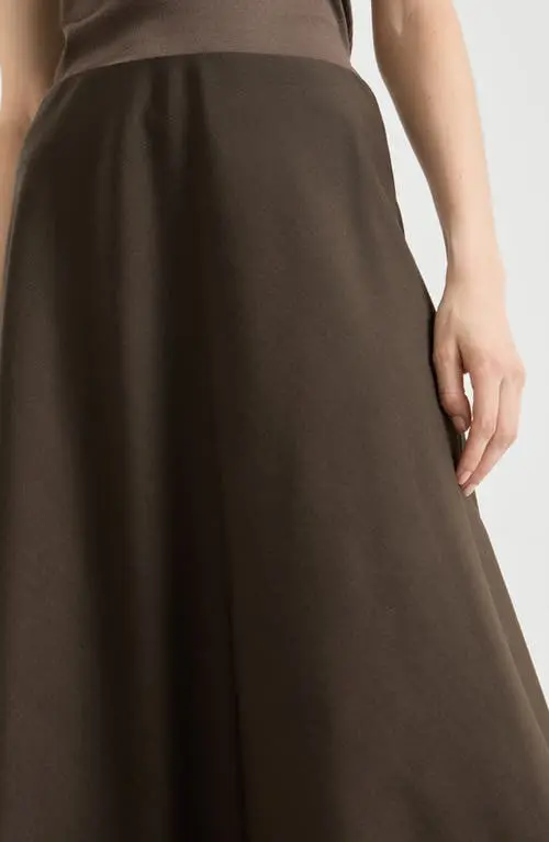 Brunello Cucinelli Comfort Virgin Wool And Viscose Twill Flute Skirt