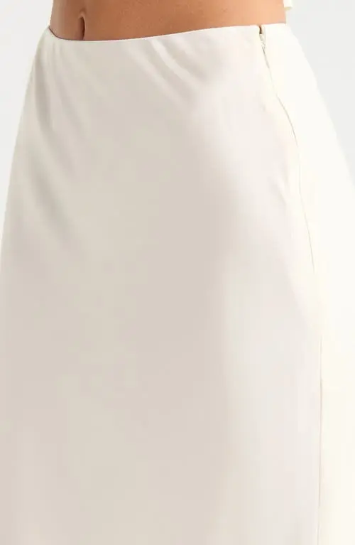 KITTENISH Lace Detail Maxi Skirt - Egret