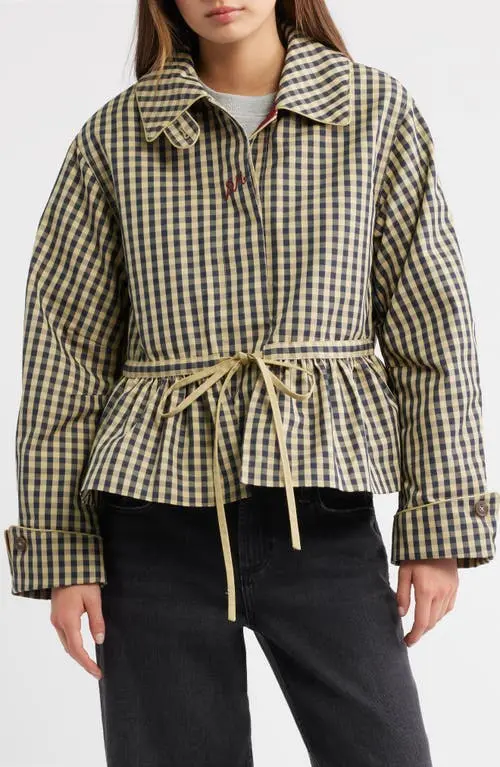 DAMSON MADDER Myrtle Gingham Trench Coat