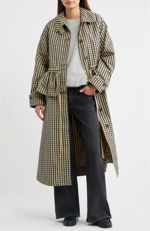 DAMSON MADDER Myrtle Gingham Trench Coat