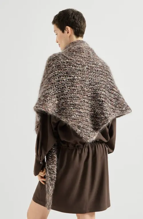 Brunello Cucinelli Mohair Knit Shawl