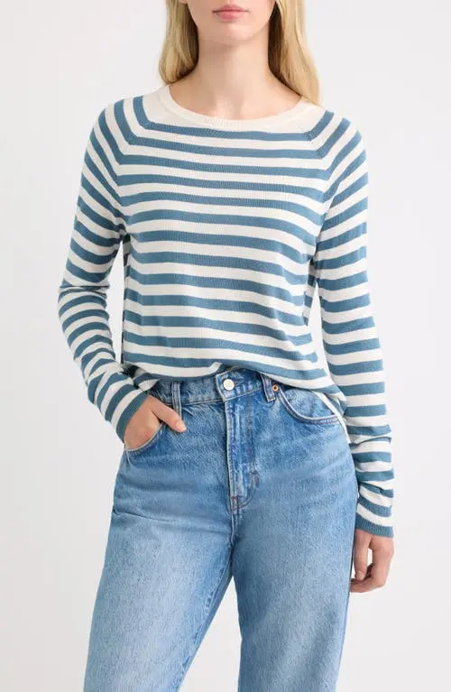 24COLOURS Striped Crewneck Sweater