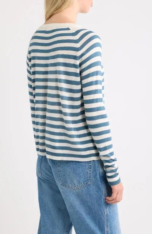 24COLOURS Striped Crewneck Sweater
