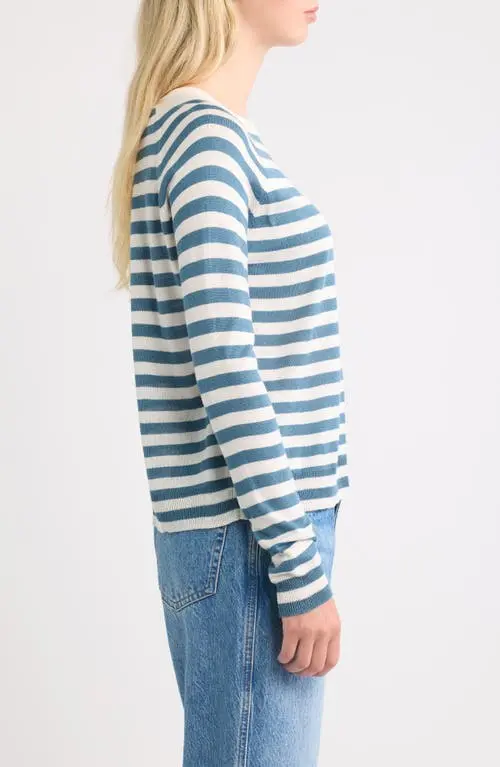 24COLOURS Striped Crewneck Sweater