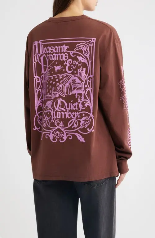 DAMSON MADDER Pleasant Slumber Graphic Long Sleeve T-shirt