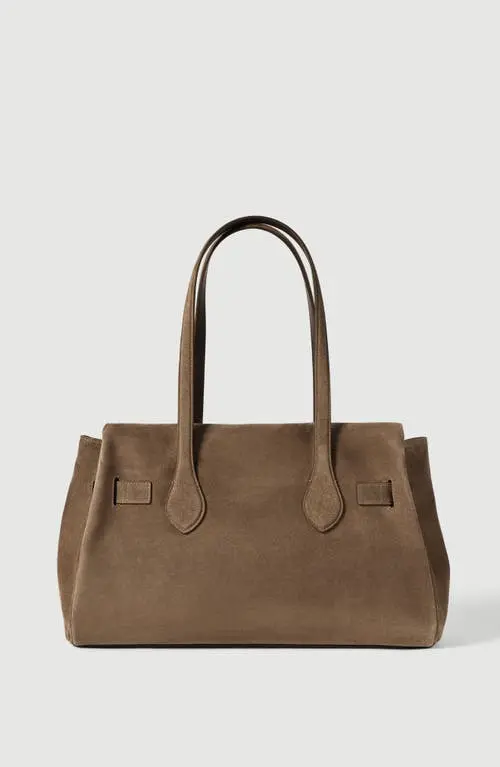 Brunello Cucinelli Explorer Shoulder Bag In Suede