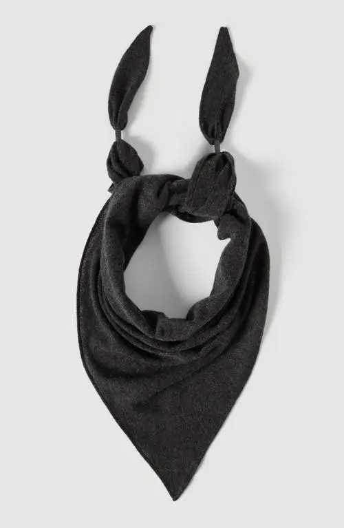 Brunello Cucinelli Cashmere Scarf With Shiny Details - Anthracite
