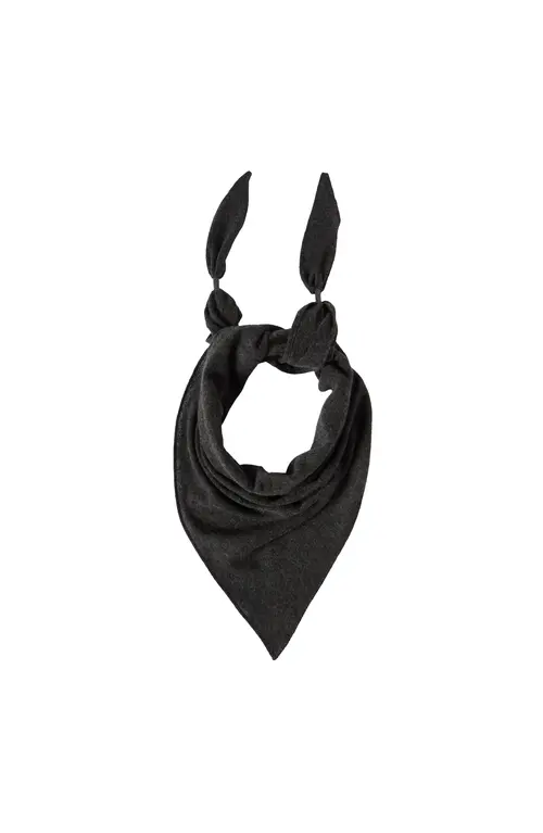 Brunello Cucinelli Cashmere Scarf With Shiny Details - Anthracite