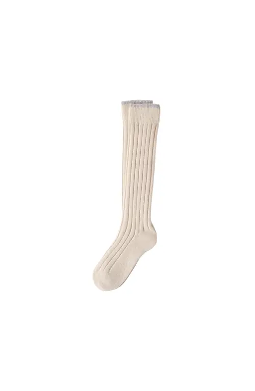 Brunello Cucinelli Cashmere Chiné Rib Knit Socks