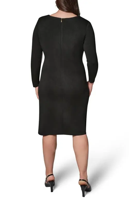 Donna Karan New York Asymmetric Neck Sheath Dress