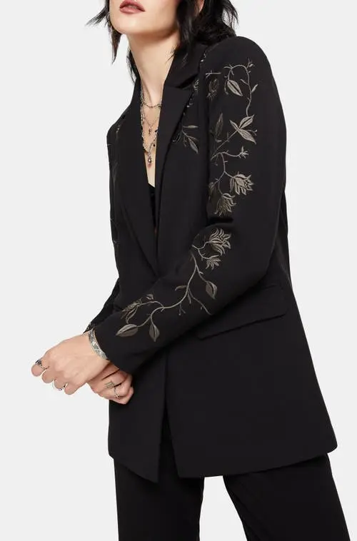 DISTURBIA Maira Embroidered Blazer