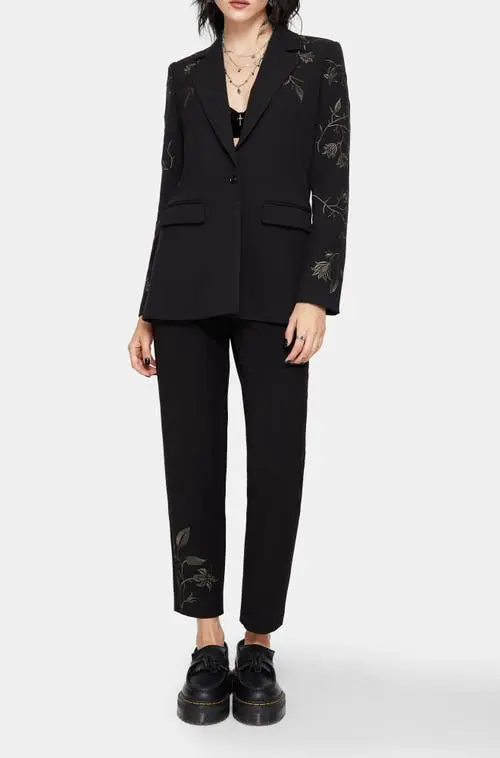 DISTURBIA Maira Embroidered Blazer