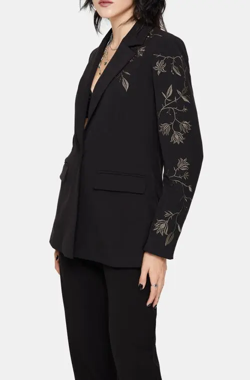 DISTURBIA Maira Embroidered Blazer