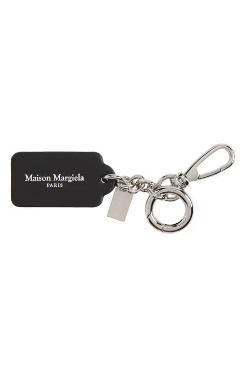 MAISON MARGIELA Small Double Tag Bag Charm - Black