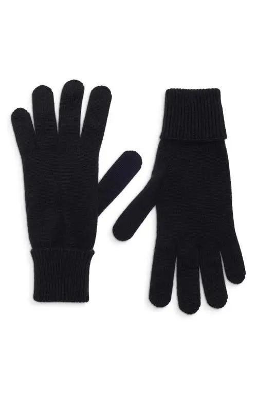 Johnstons Of Elgin Cashmere Blend Gloves - Black