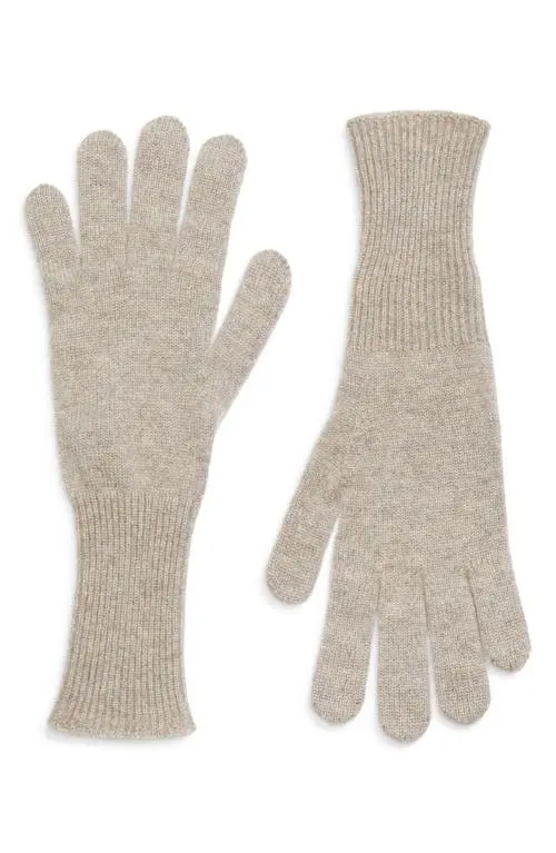 Johnstons Of Elgin Cashmere Blend Gloves - Pebble