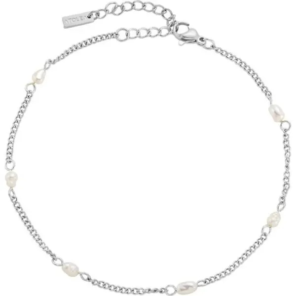 ATOLEA Freshwater Pearls Anklet - Silver
