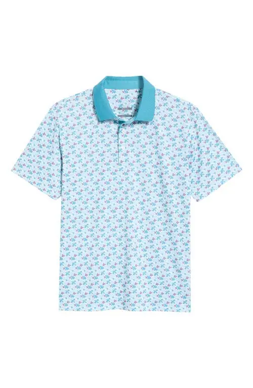 SWANNIES Mike V Floral Piqué Performance Golf Polo