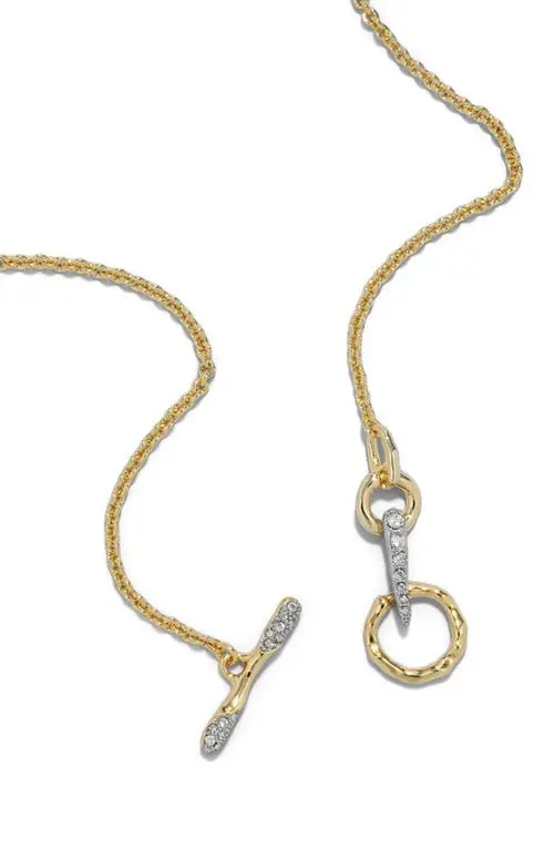 Alexis Bittar Solanales Crystal Pavé Toggle Necklace