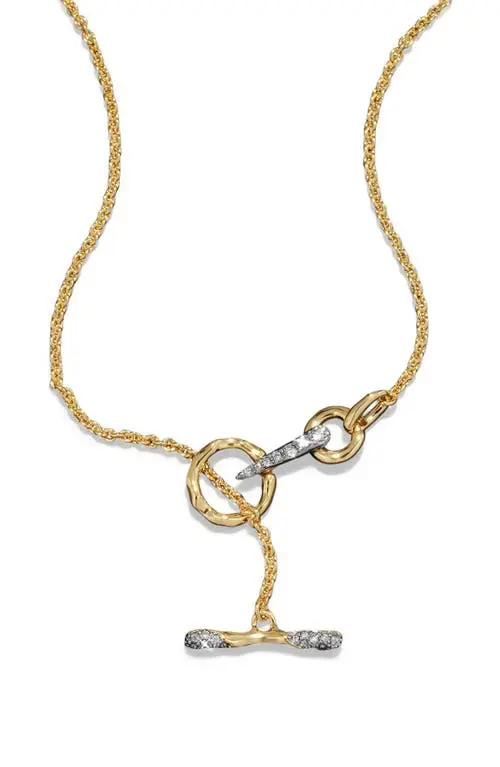 Alexis Bittar Solanales Crystal Pavé Toggle Necklace