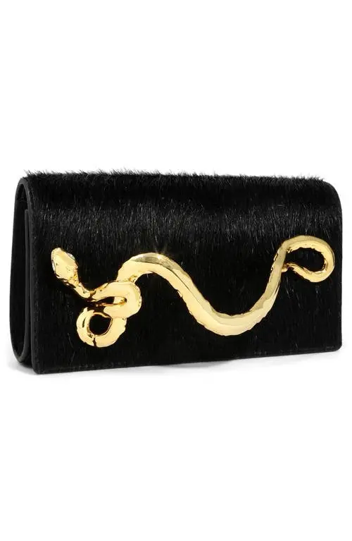 Alexis Bittar Serpent Calf Hair Clutch