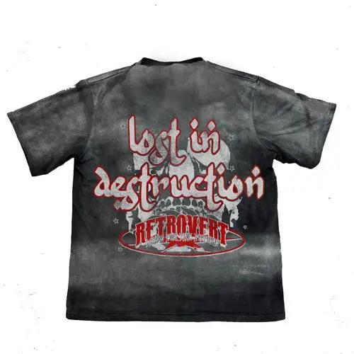 RETROVERT Washed Heart Thorn Tee