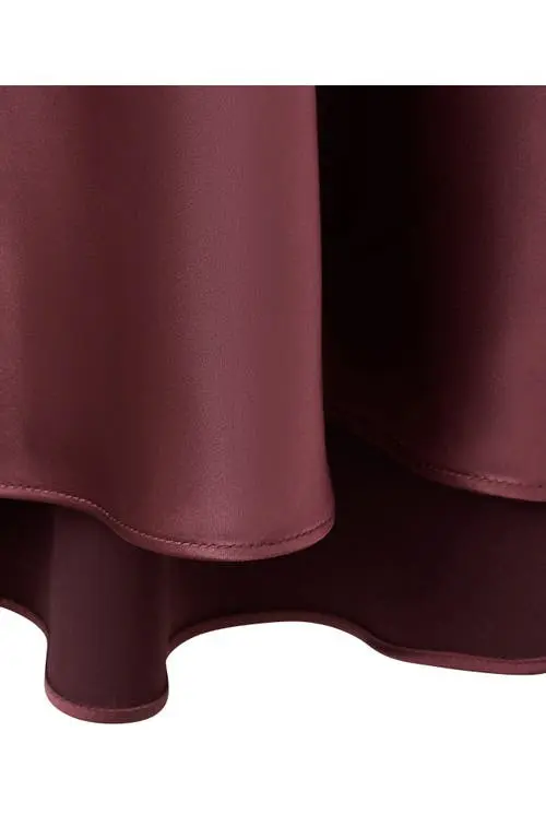 Mango Lace Trim Satin Slipdress