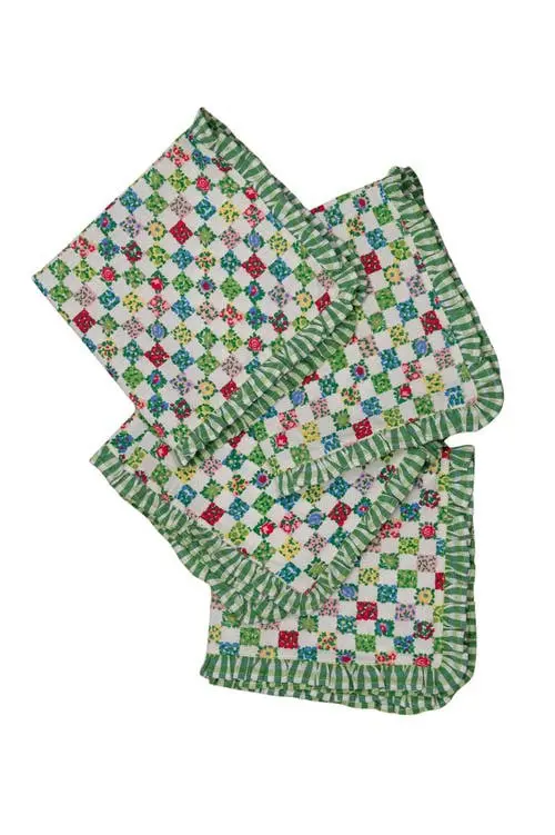 MODERN PRAIRIE Rebecca Ruffle Napkins