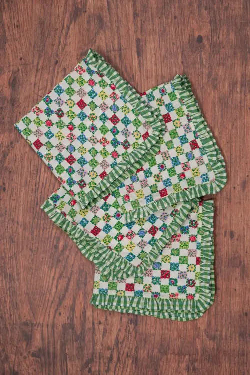 MODERN PRAIRIE Rebecca Ruffle Napkins