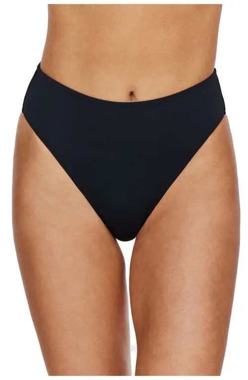 GOTTEX Solid High Waist Bikini Bottom Swimsuit