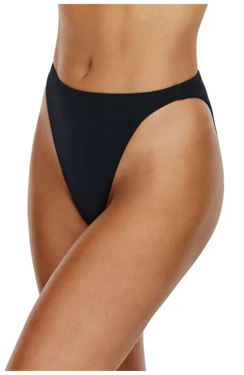 GOTTEX Solid High Waist High Leg Bikini Bottom Swimsuit