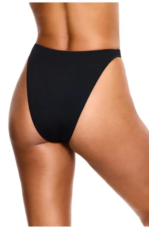 GOTTEX Solid High Waist High Leg Bikini Bottom Swimsuit