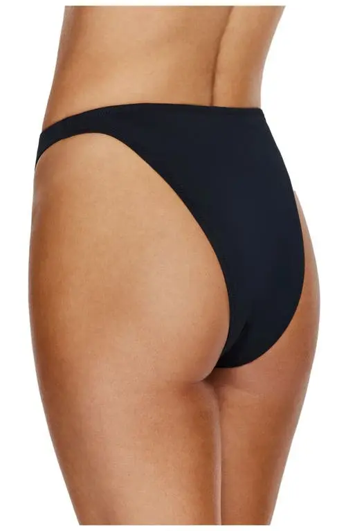 GOTTEX Solid High Waist High Leg Bikini Bottom Swimsuit