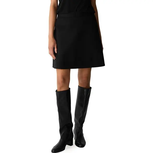 Eileen Fisher Flared Miniskirt - Black